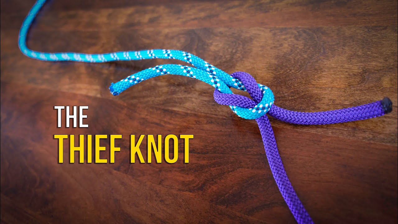How to Tie the Thief Knot in 60 SECONDS! | How NOT to Tie Two Ropes ...