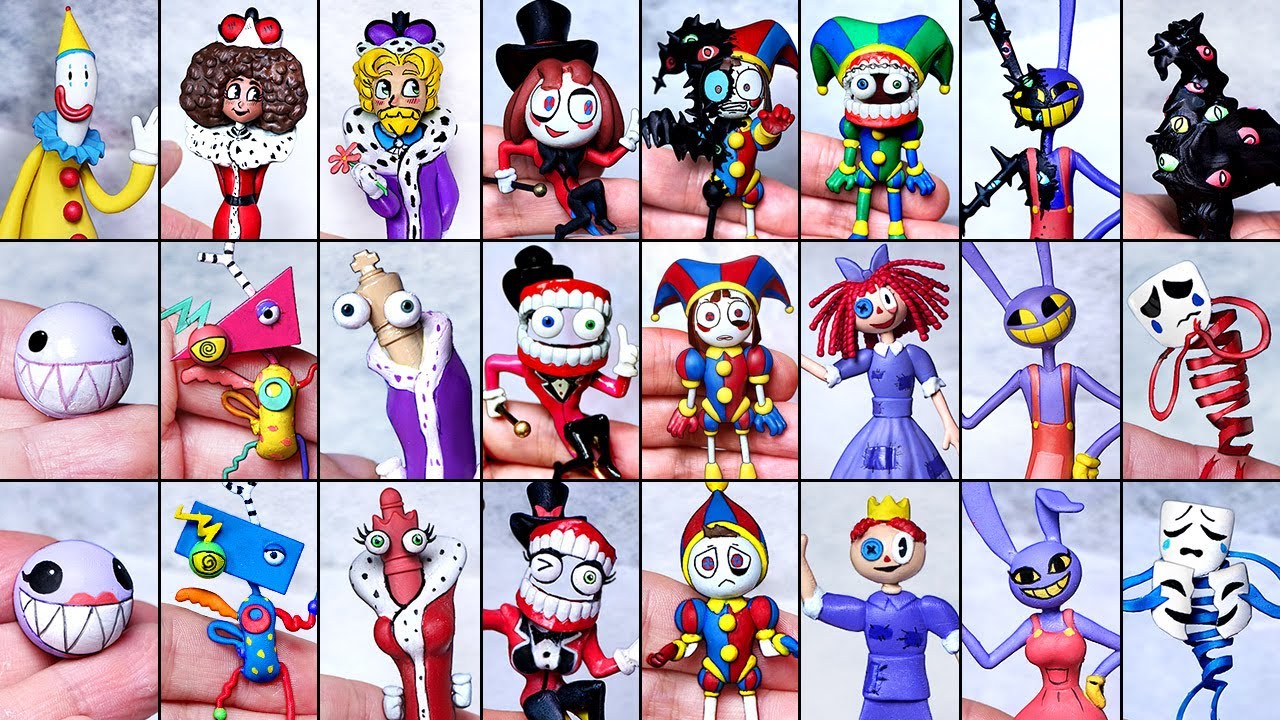 Making THE AMAZING DIGITAL CIRCUS: PILOT All Sculptures Compilation ...