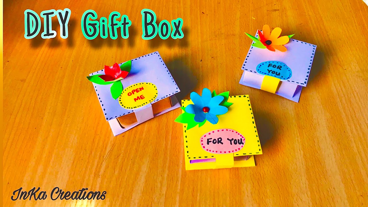 DIY Gift Box Ideas | How to make a gift box | Handmade gift box ...