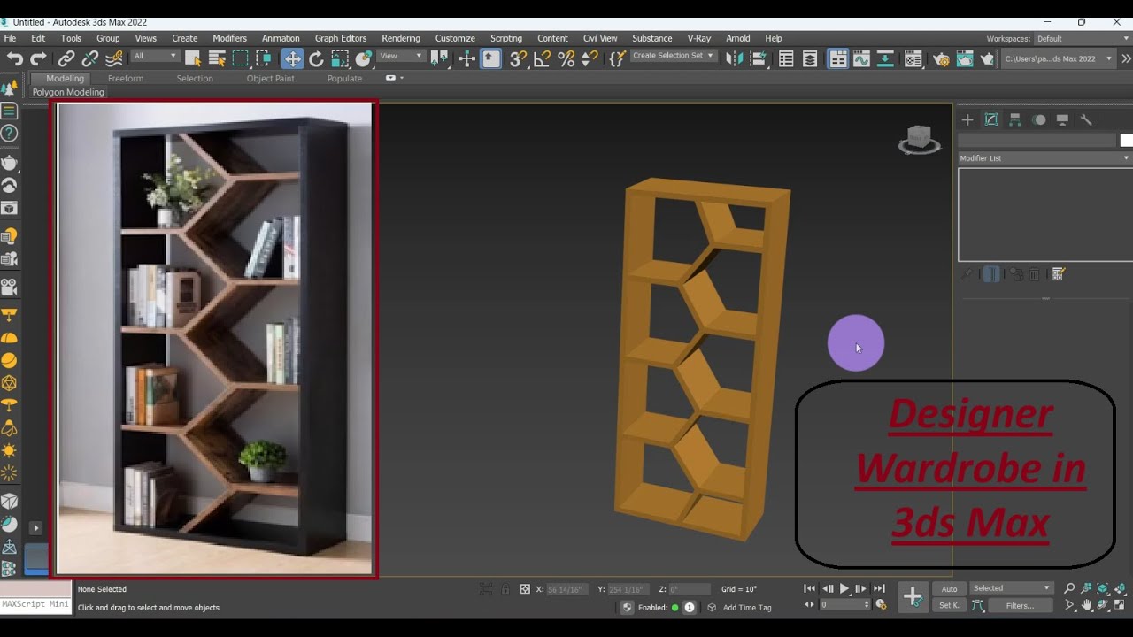 Designer Wardrobe Design 3DS Max |How to Create Wardrobe | 3ds max modeling | 3ds max Tuitorial ...