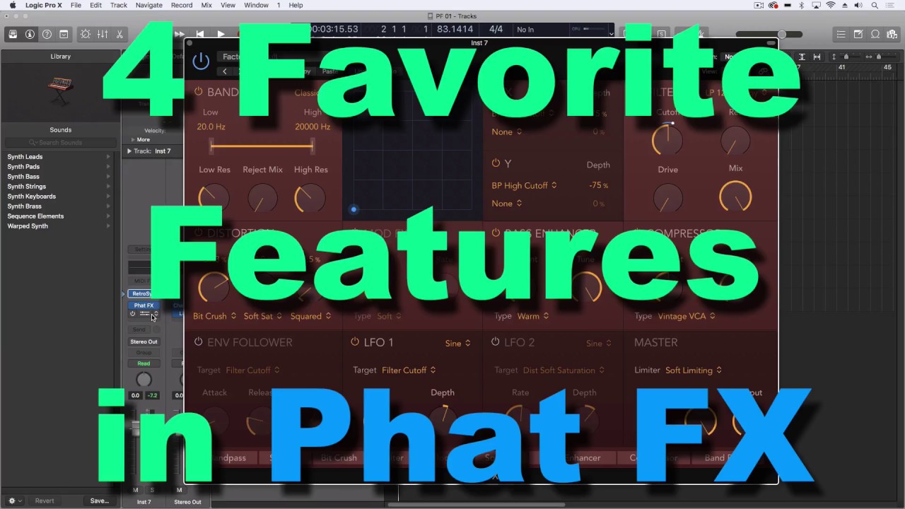 4 Favorite Features in Phat FX | Logic 10.4 - YouTube
