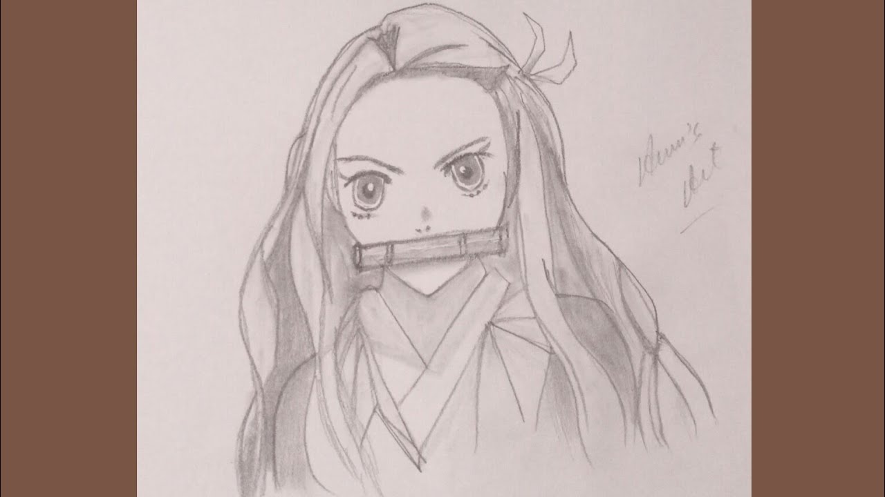 How to draw Nezuko | drawing nezuko | Amun's Art - YouTube