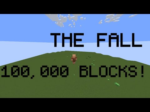 Will I survive a 100,000 Block Fall in MINECRAFT #minecraft #fall ...