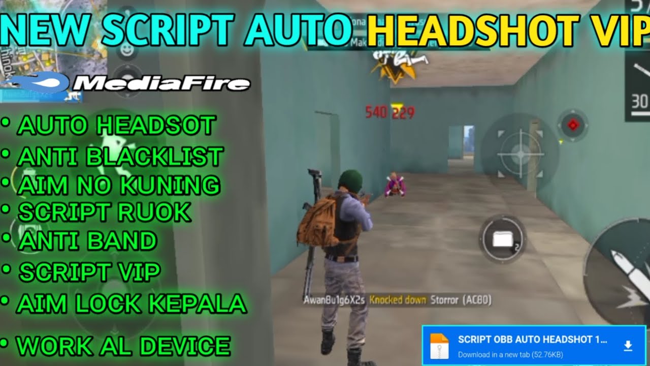 SCRIPT OBB AUTO HEADSHOT FF ORI FF MAX + OBB MAGIC BULET WORK AL DEVICE ...