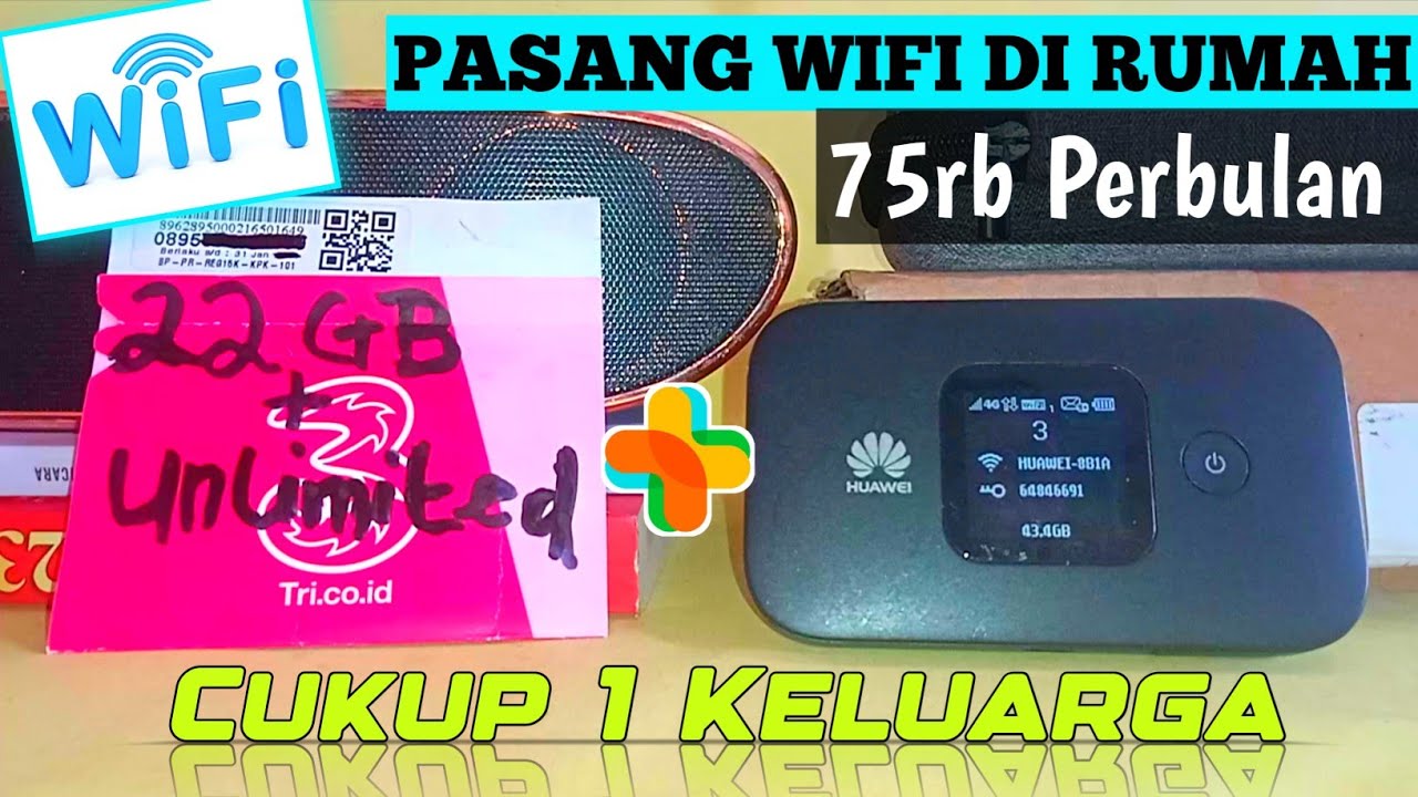 CARA PASANG WIFI SENDIRI DI RUMAH UNLIMITED 75Rb PERBULAN | BOLEH DI ...