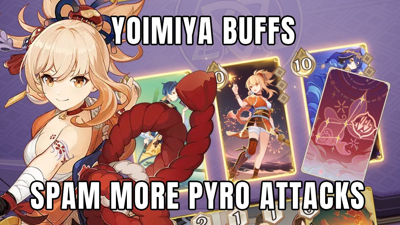 Yoimiya Buffs Allows Her To Spam More Pyro Attacks! | Genshin TCG - YouTube