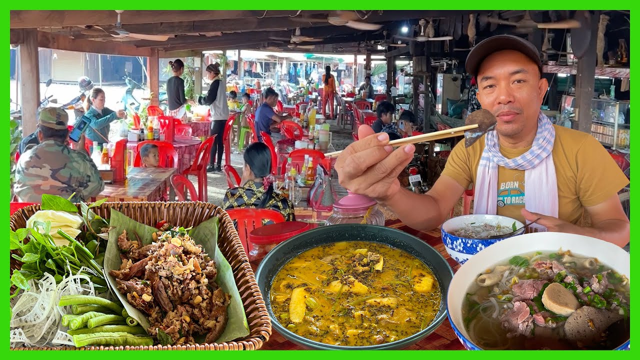 First time At Trapeang Prasat Market! Street Food Tour In Morning ...