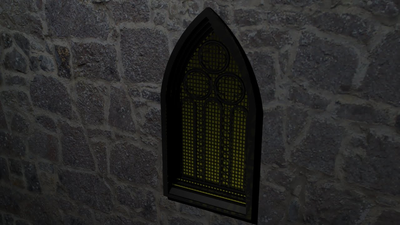 Maya 2014 tutorial : How to model a Gothic Church window - YouTube