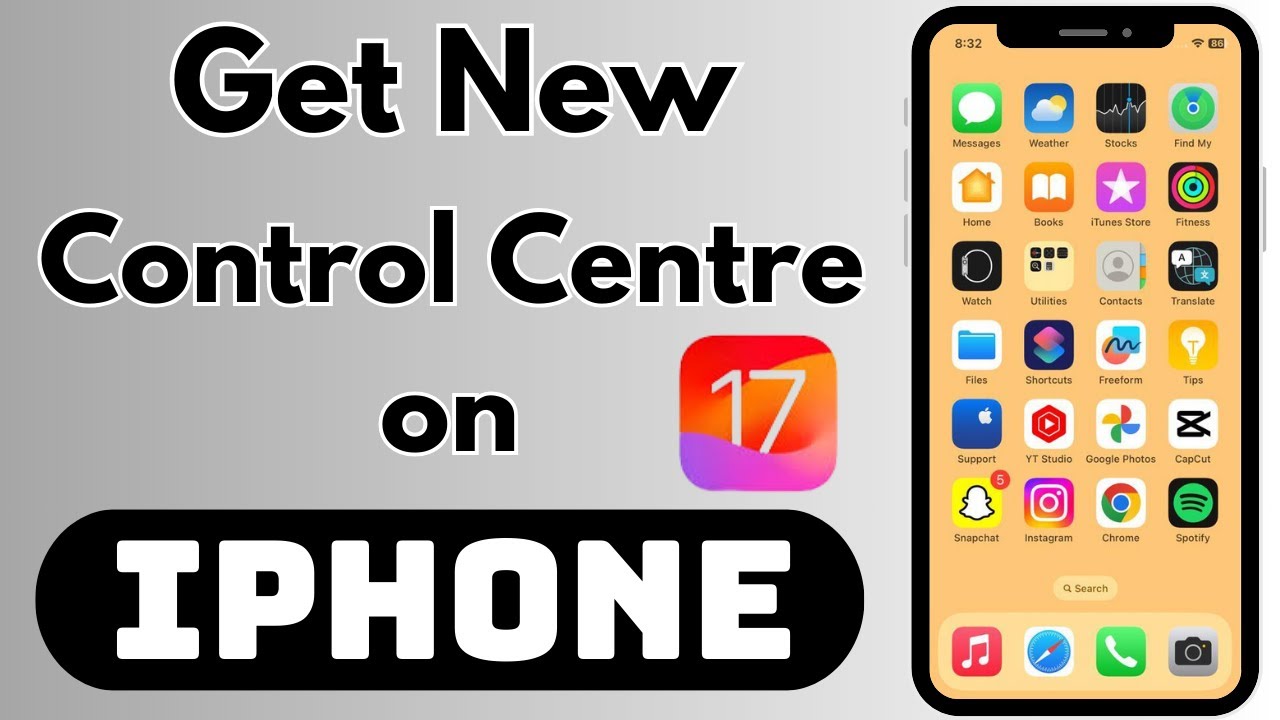 How to Get New Control Centre iOS 17 | Change Control Centre On iOS 17 ...