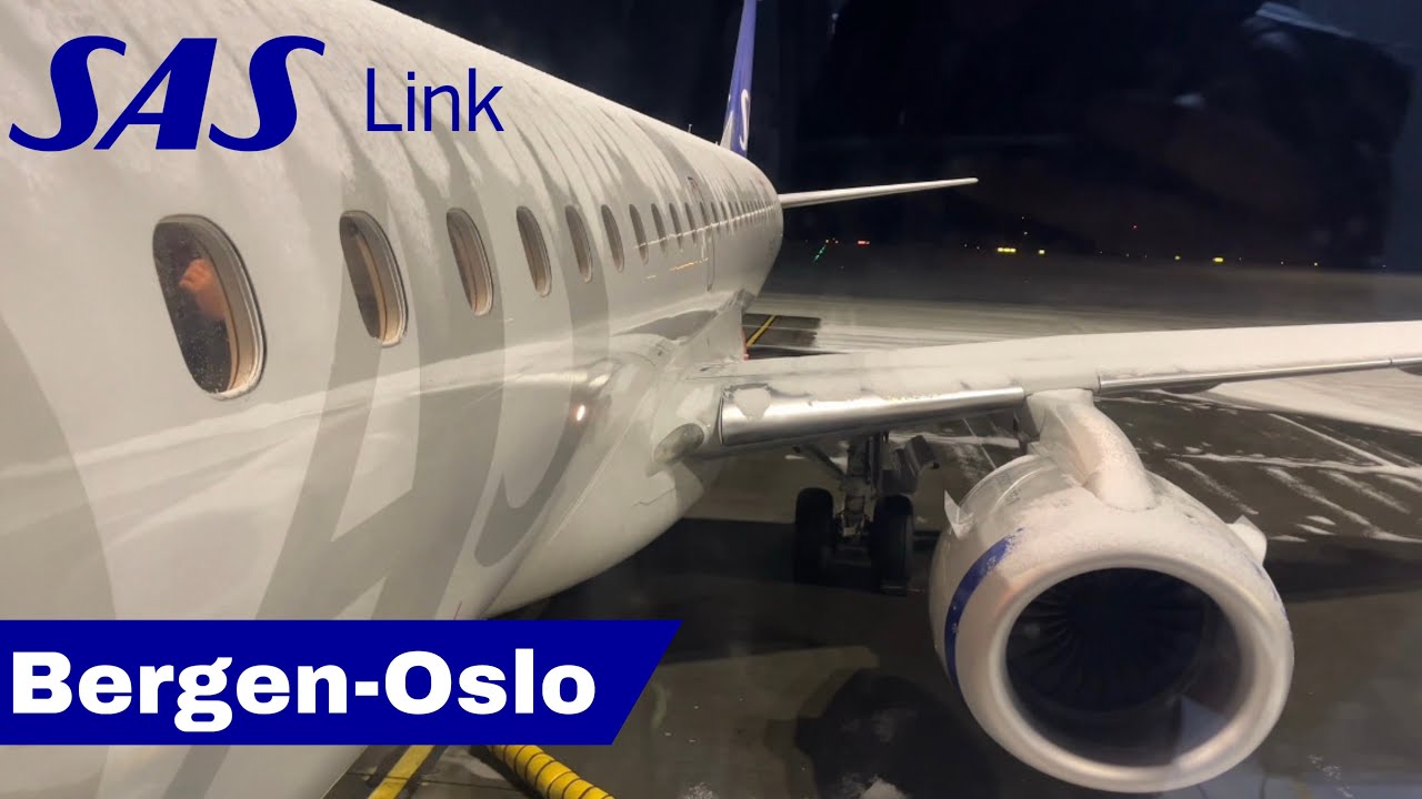 TRIP REPORT | SAS Link E195 | SAS go | Bergen to Oslo - YouTube
