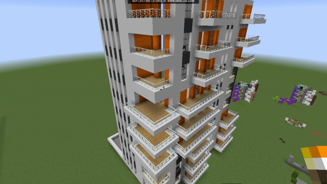 Minecraft : nowoczesny blok-budowa - YouTube