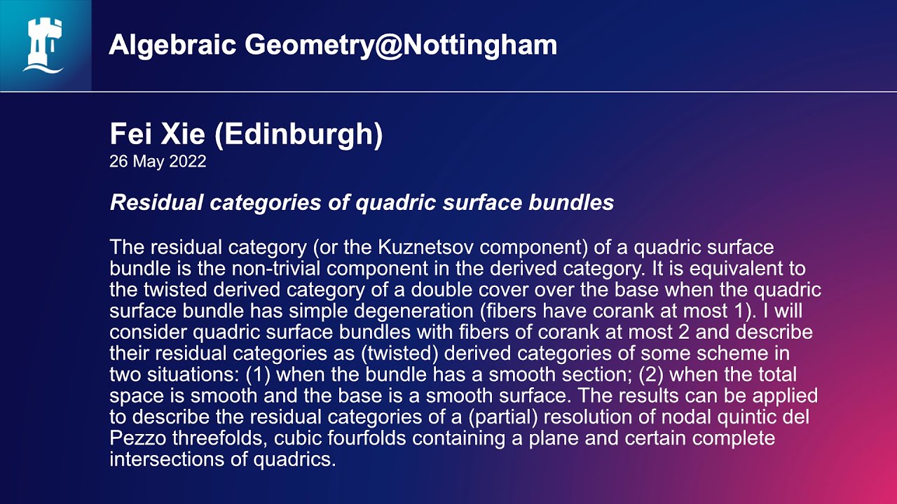 Fei Xie (Edinburgh) - YouTube