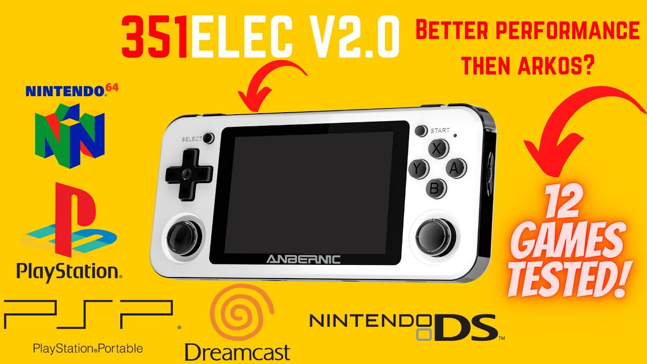 351ELEC 2.0 Quick Review and Emulation Test RG351P - YouTube