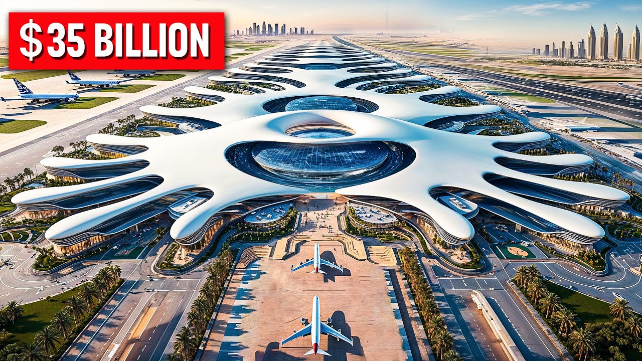 The World's Largest Mega Airport | Dubai's New Airport - YouTube