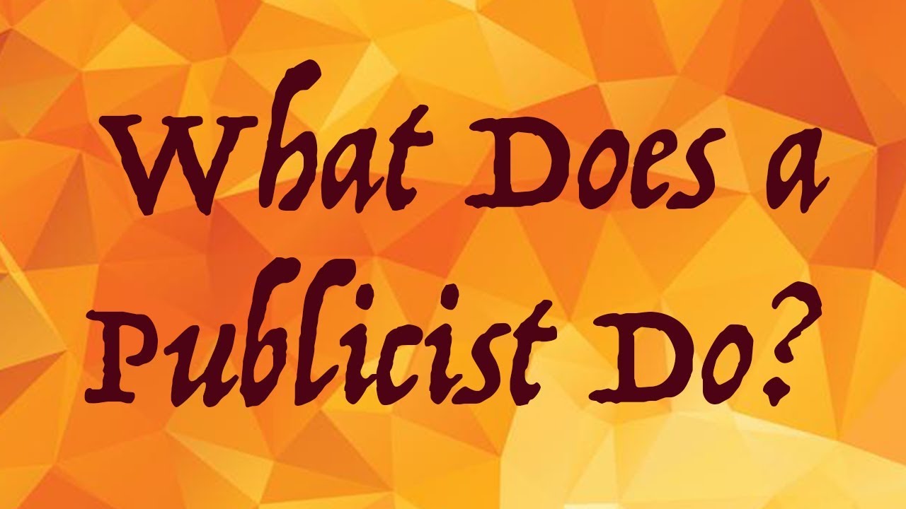 What Does a Publicist Do? | Your Questions Answered! - YouTube