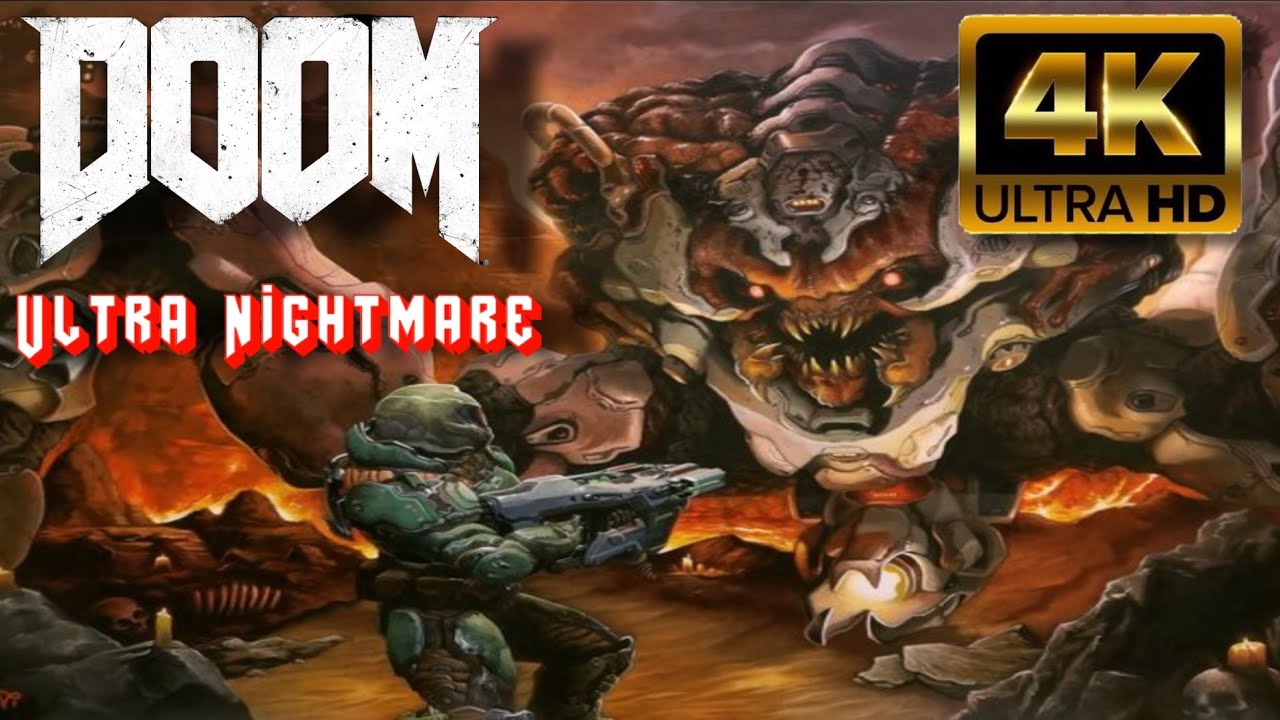 DOOM (2016) Final Boss - The Spider Mastermind (Ultra Nightmare) 4K ...