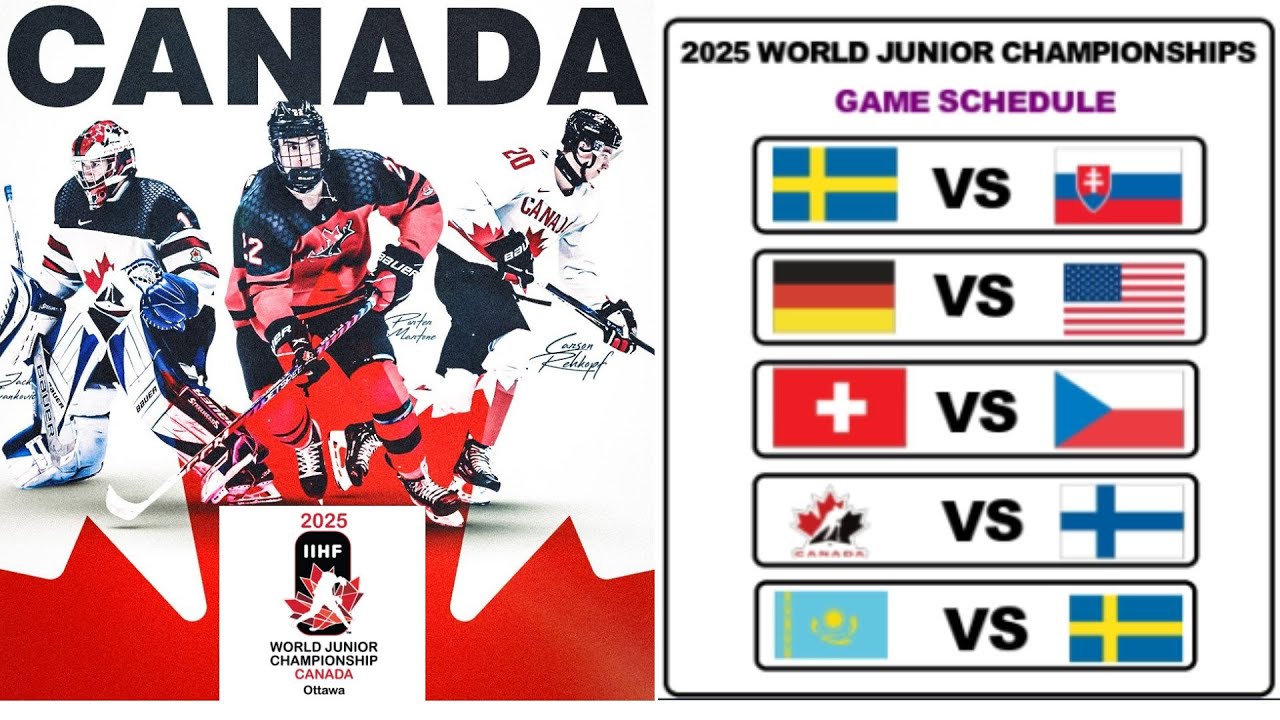 2025 World Junior Championship Schedule: 2025 WJC Full Tournament Games ...