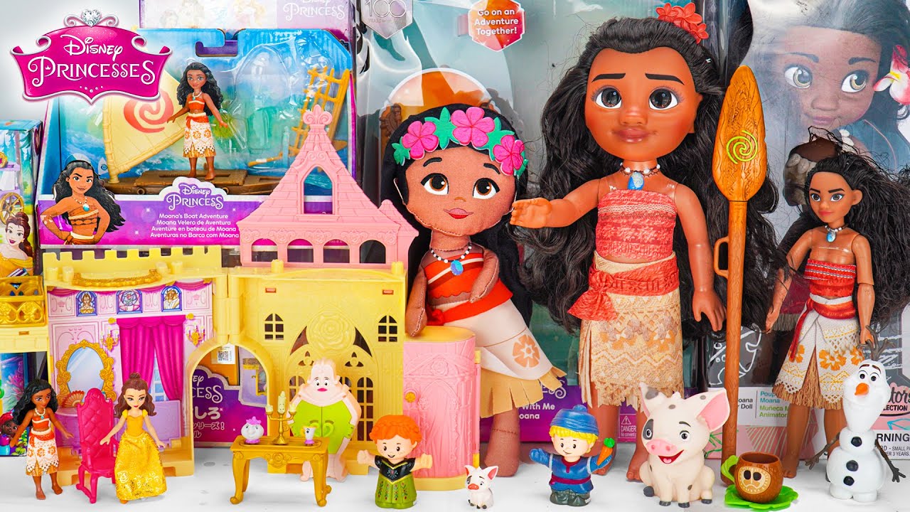 Exciting Unboxing with Disney Moana Toys Collection ASMR | Princess ...