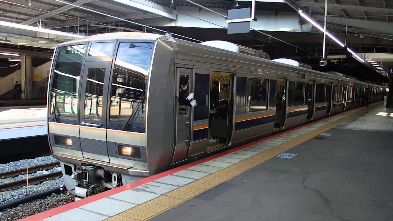 JR京都線207系 新大阪駅発着 JR-West Kyoto Line 207 series EMU - YouTube