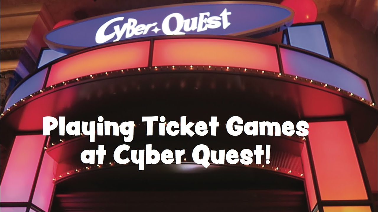 Playing Arcade Games at Cyber Quest! - YouTube