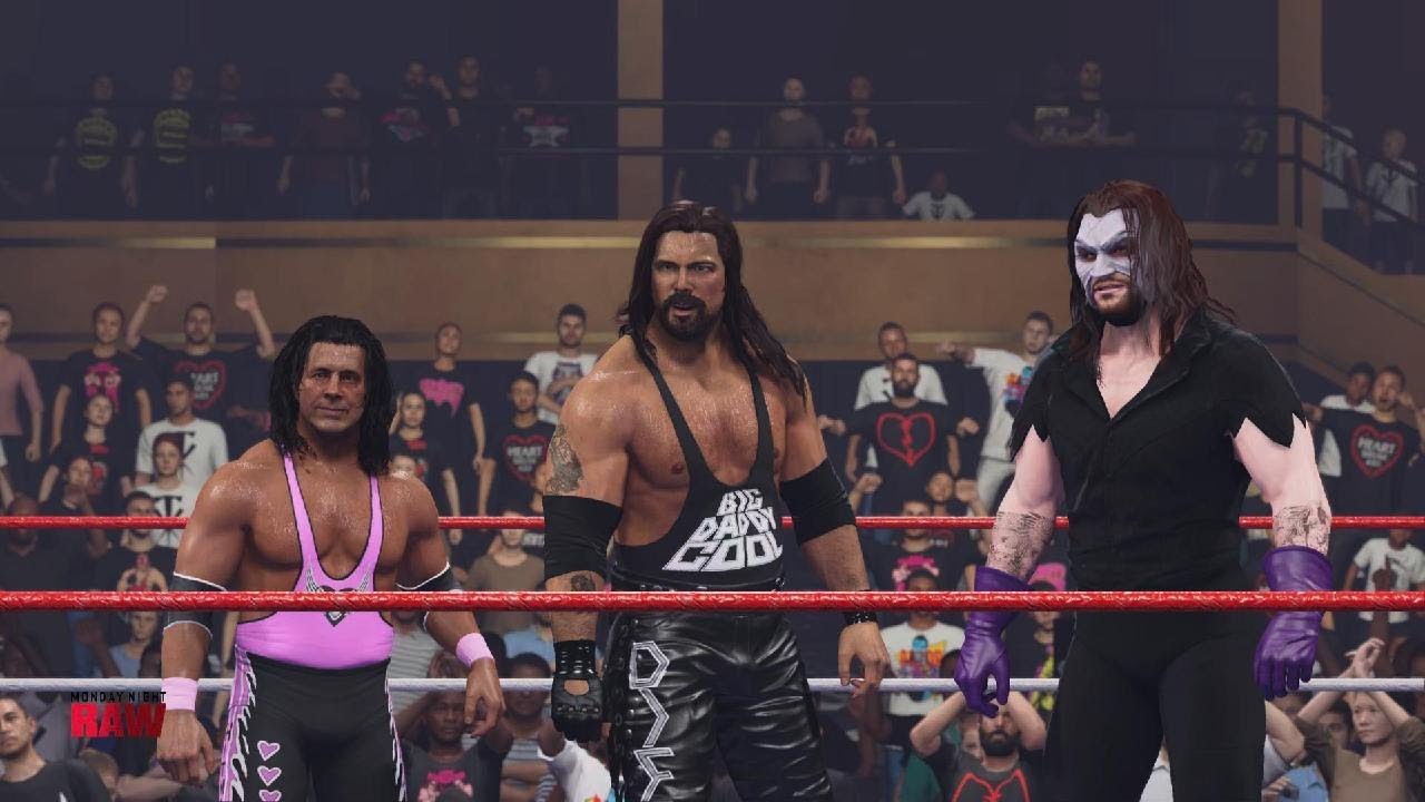 WWE 2K24_Raw# 109 Diesel Undertaker Bret Hart vs Yokozuna Crush Owen ...