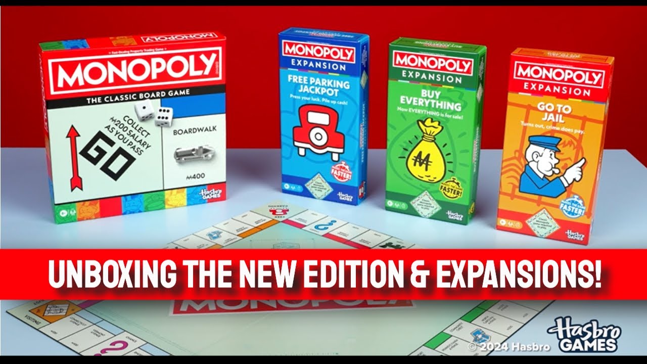 New edition Monopoly with THREE expansions!?! Let's take a look! - YouTube