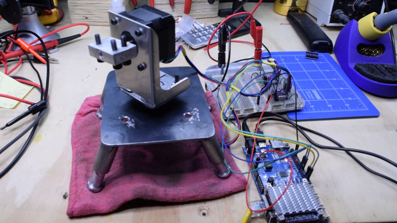 Stepper Motor Platform Testing - YouTube