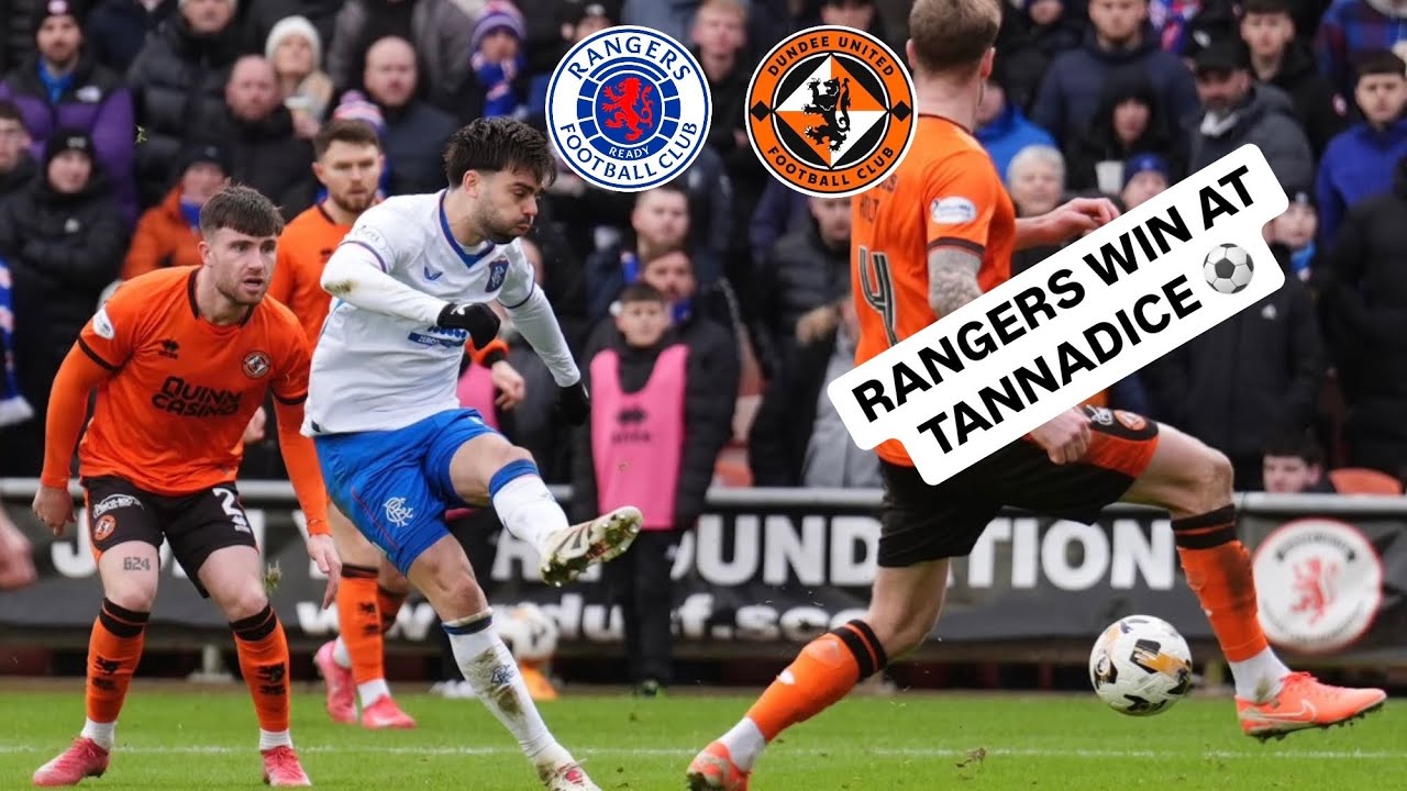 United lose to RANGERS ⚽️ Dundee United v Glasgow Rangers Matchday ...