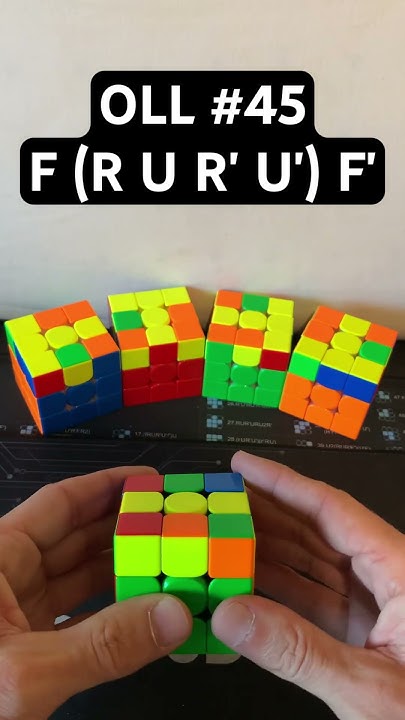 OLL #45 T shape is one of 57 oll algorithms in the CFOP speedcubing ...