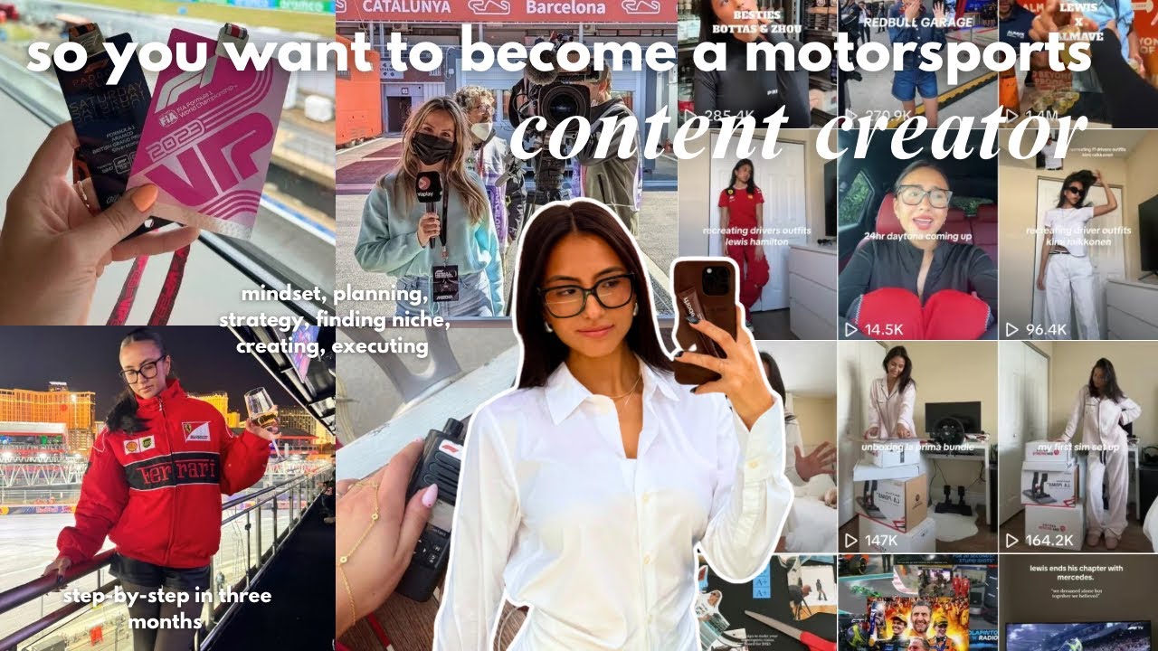 how to ACTUALLY become a f1 content creator *my tips and tricks* - YouTube
