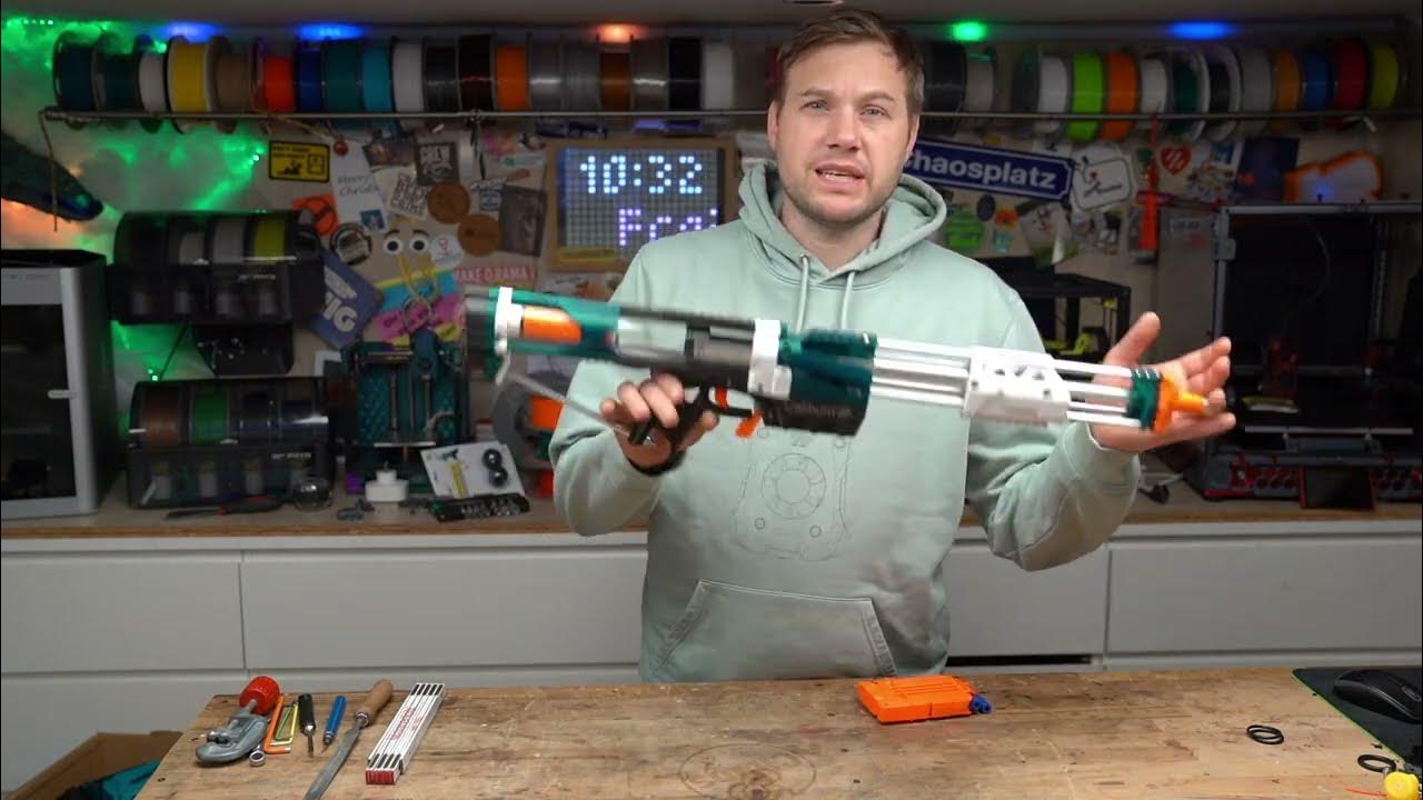 3D gedruckter Blaster- Caliburn - YouTube