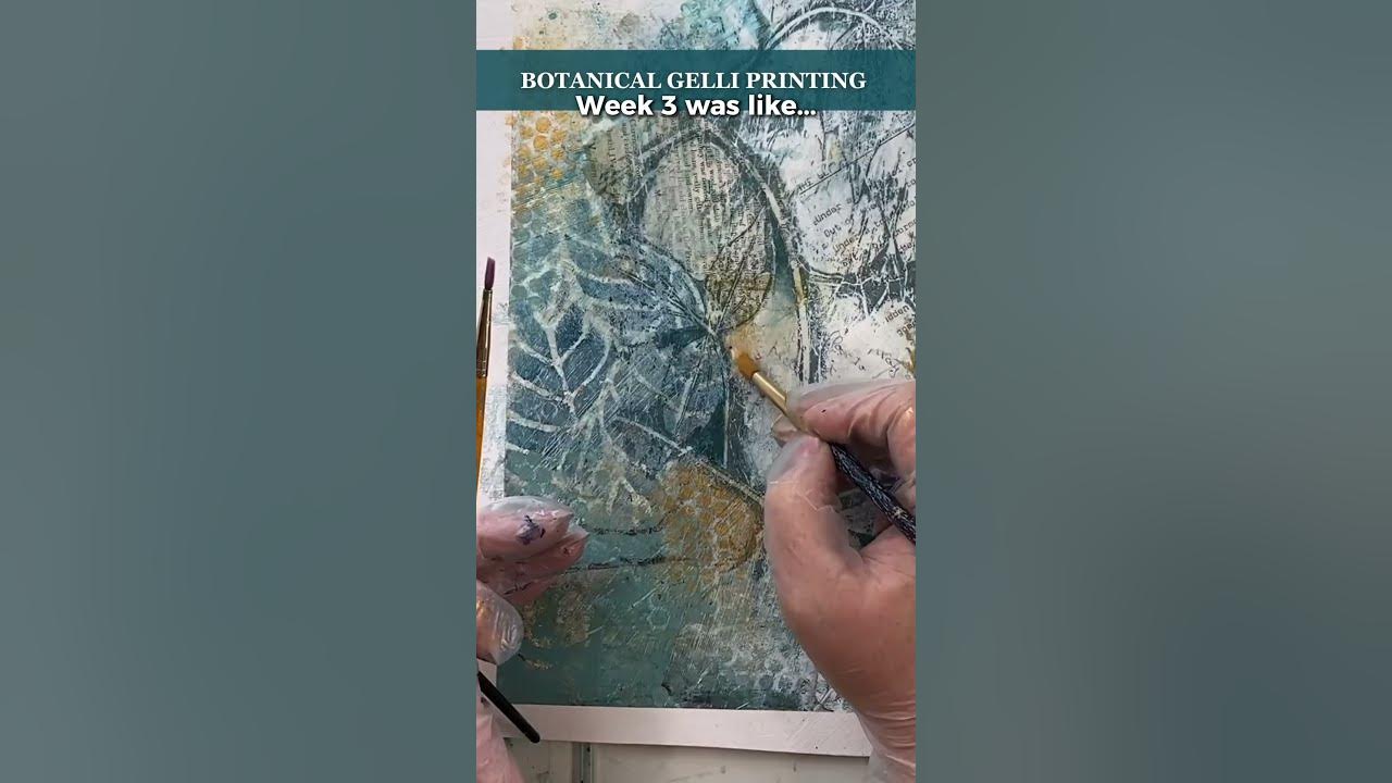 Week 3 🍃 Botanical Gelli Print Course - YouTube
