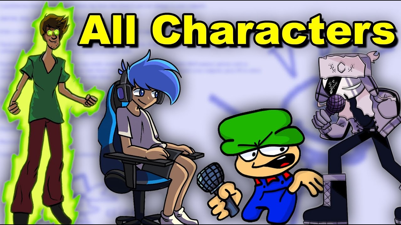 FNF vs Paint | All characters ! (FNF MOD/HARD) - YouTube