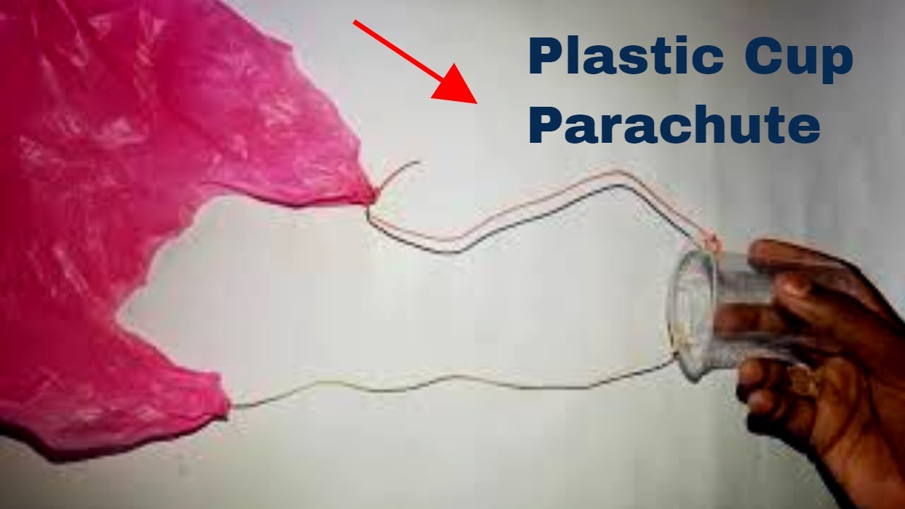 DIY How to Make Plastic Cup Plastic Cover Parachute Toy For School ...