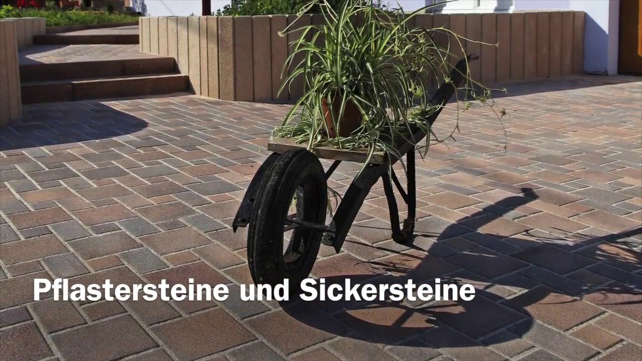 Pflastersteine und Sickersteine - YouTube