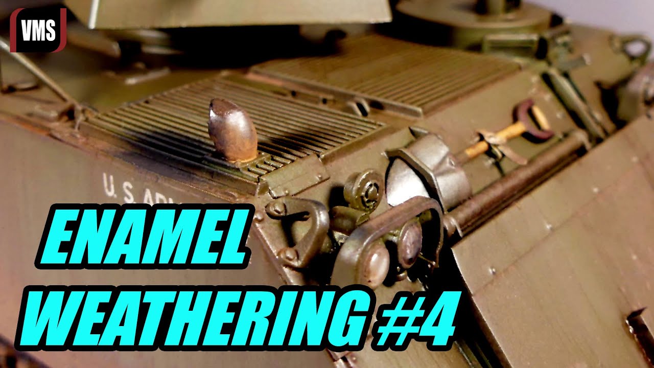 Weather a model rust smoke and burnished steel effects VMS enamel ...