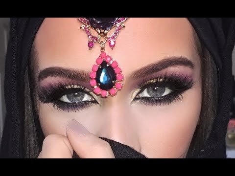 Dramatic Arab Style Eye Makeup Tutorial