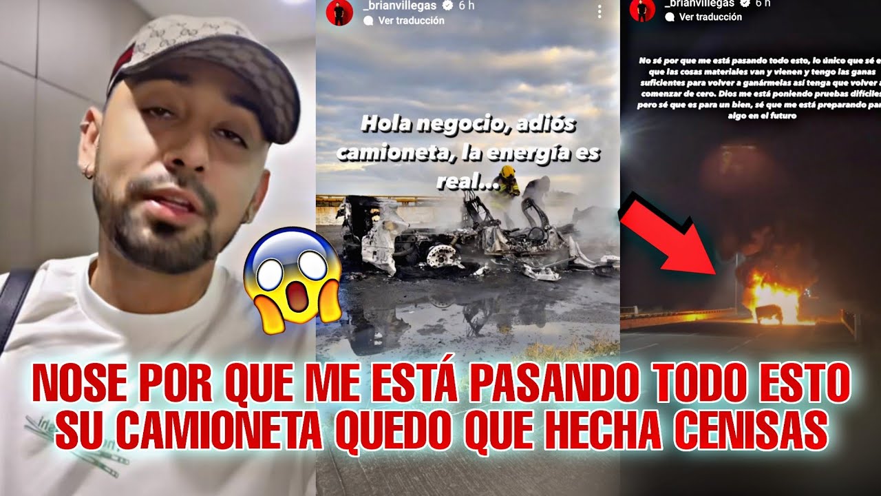 BRIAN VILLEGAS "PAPONAS" SE LE INS3ND1O SU CAMIONETA "ASI QUEDO ...