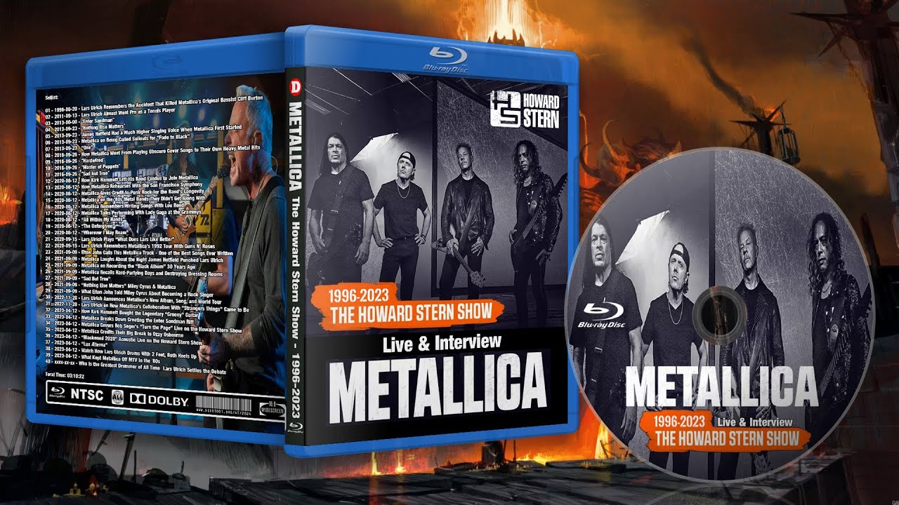 Metallica - Live On the Howard Stern Show - 1996- 2023 - Menu/Chapters ...
