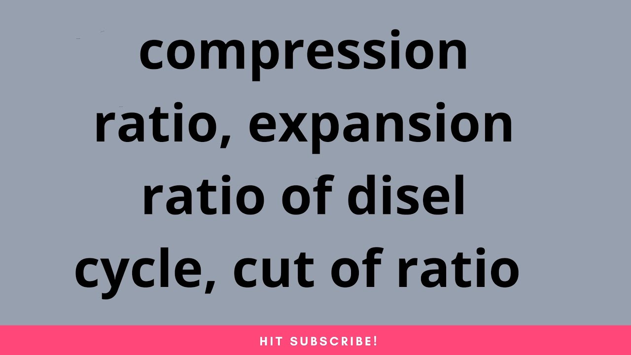 Diesel Cycle Cut Off Ratio Expansion Ratio Efficiency By Sandeep Sir diesel-cycle-cut-off-ratio-expansion-ratio-efficiency-by-sandeep-sir