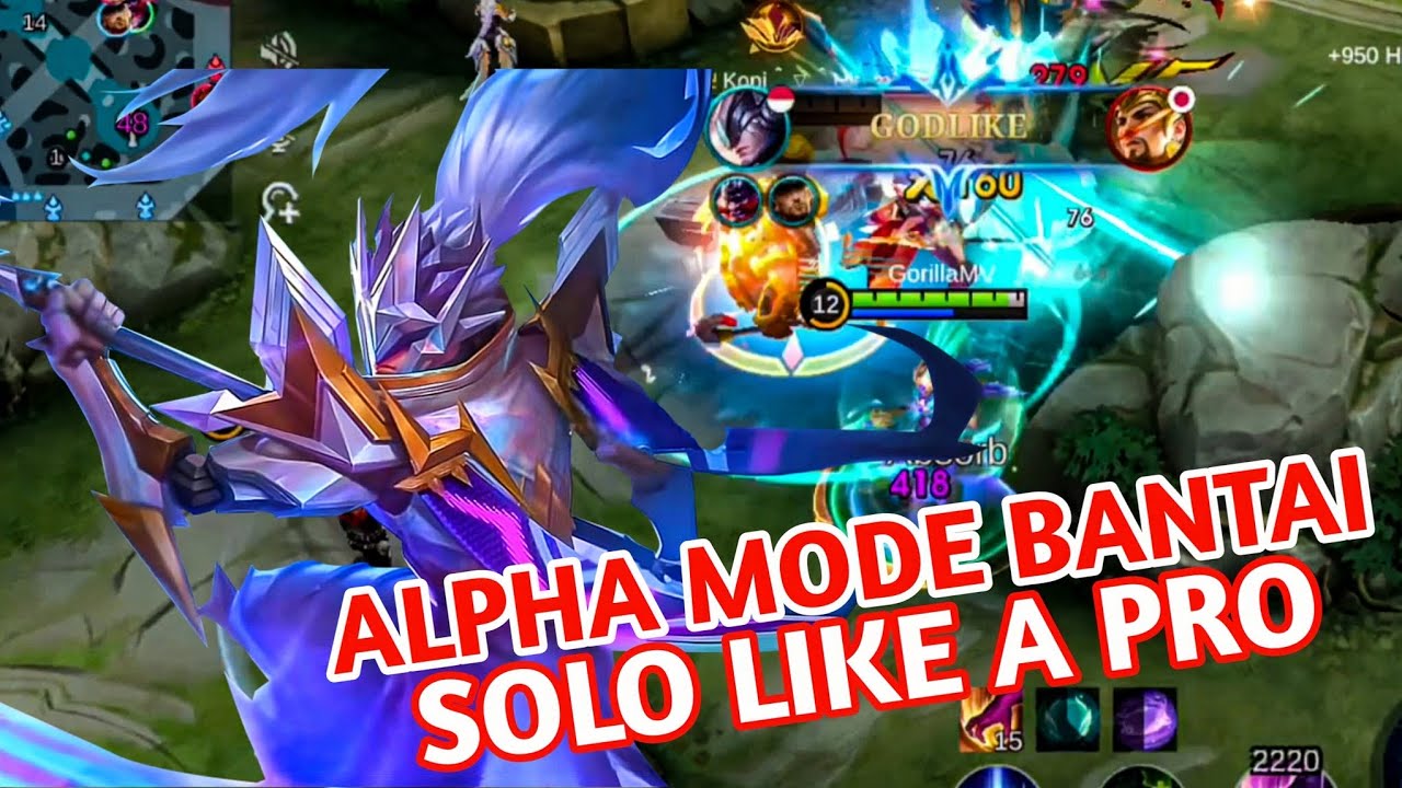 SOLO LIKE A PRO PERFECT ALPHA MODE BANTAI BUILD GILA - MONTAGE - MOBILE ...
