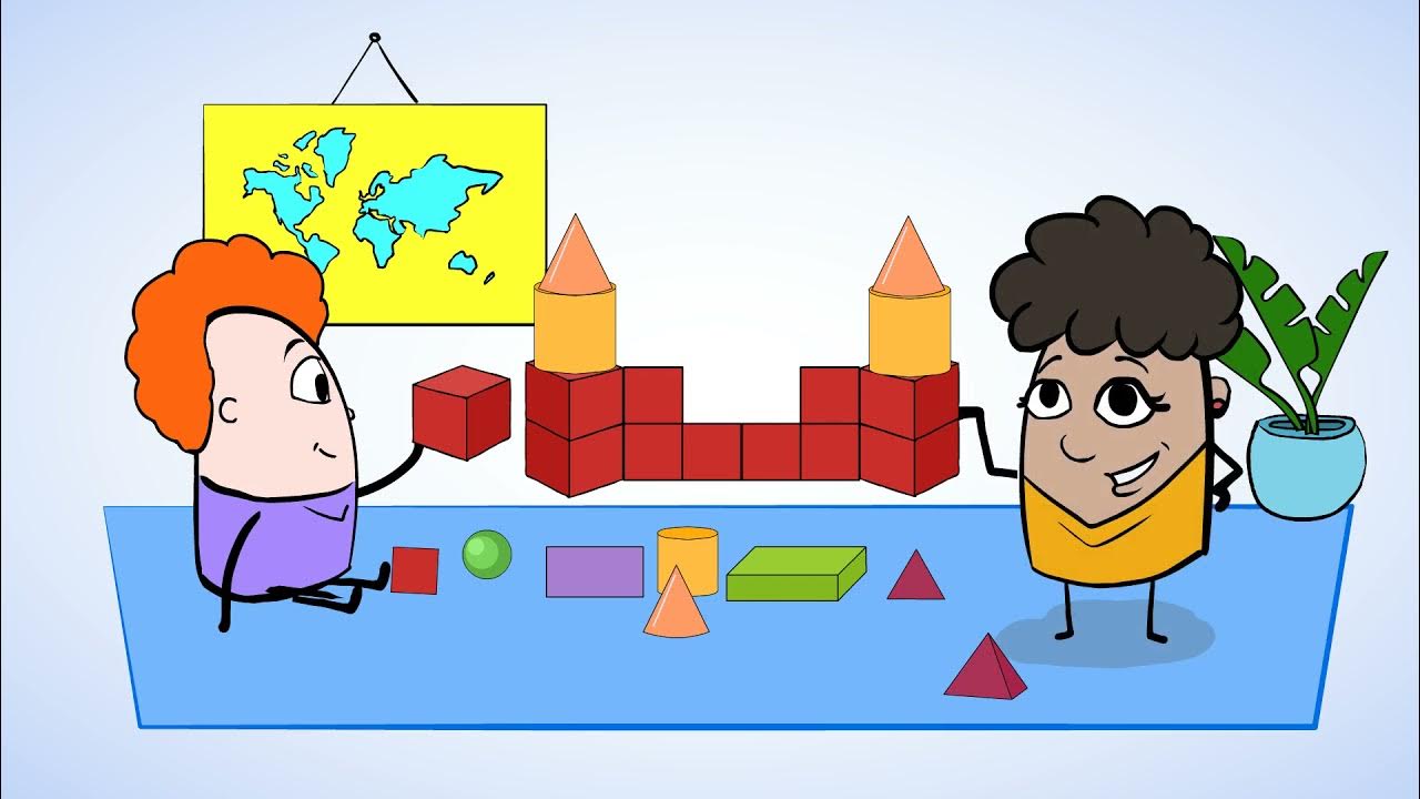 Slide, Stack and Roll—3D shapes | MightyOwl Math | Kindergarten - YouTube