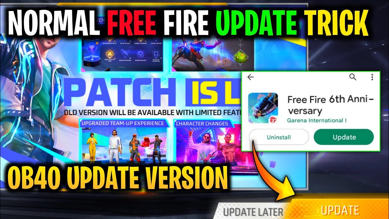HOW TO UPDATE NORMAL FREE FIRE OB40 | HOW TO DOWNLOAD NORMAL FREE FIRE ...