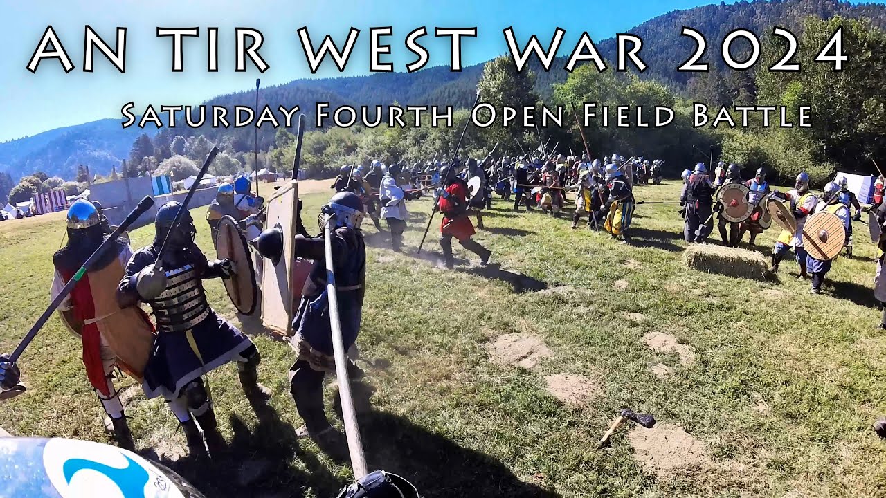 ⚔ Fourth Open Field Battle - Saturday - An Tir West War 2024 - YouTube