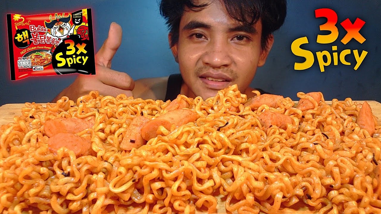 Spicy Noodles Eating Mukbang | Eating Very Spicy Korean Noodles So Fast Yummy - YouTube