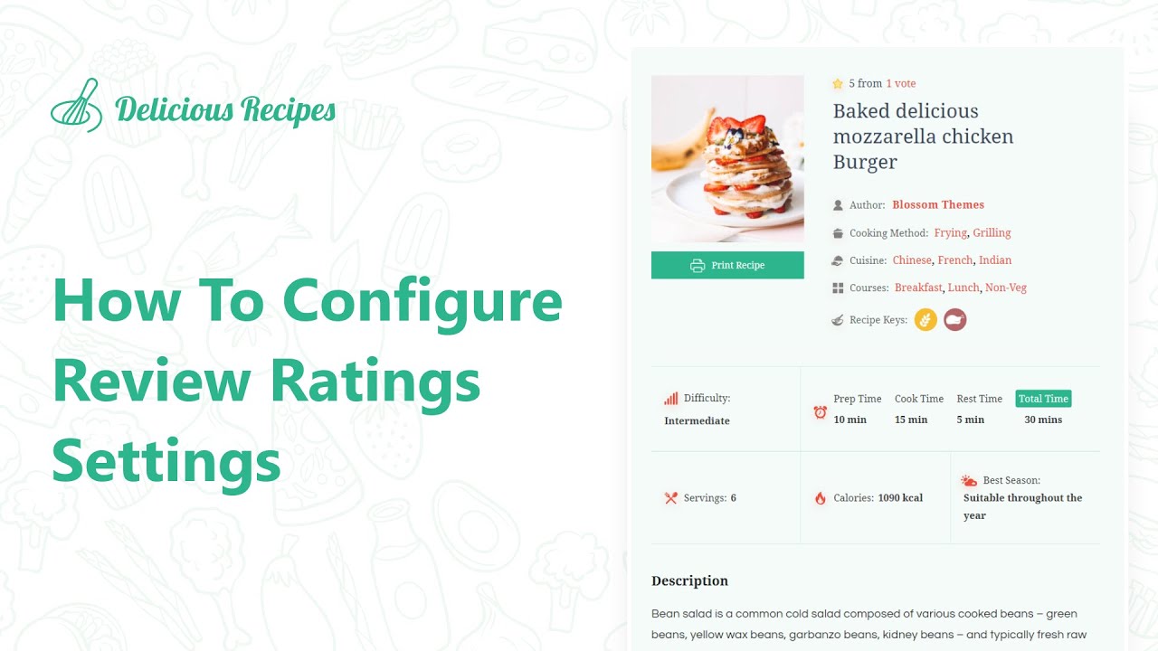 How To Configure Review Ratings Settings | Delicious Recipes Plugin ...