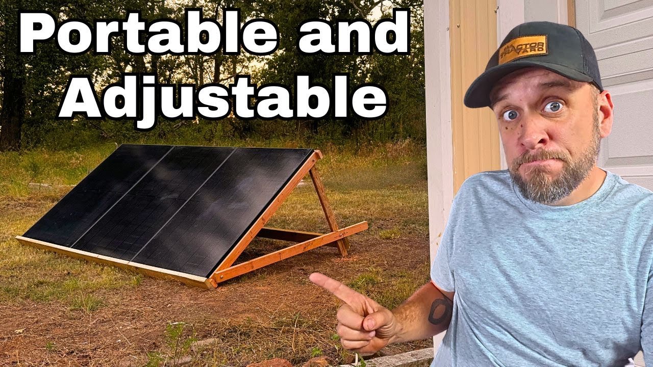 Easy DIY Solar Panel Racks - Simple and Affordable - YouTube