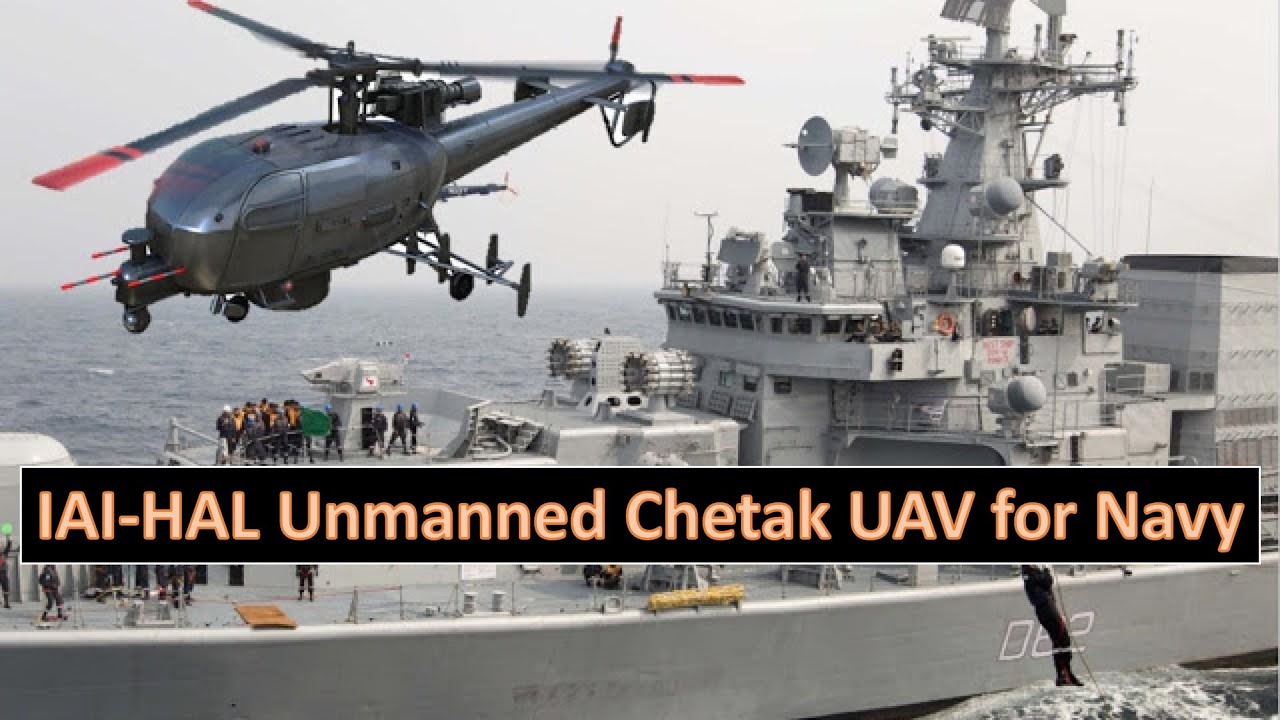 IAI-HAL Unmanned Chetak UAV for Navy - YouTube