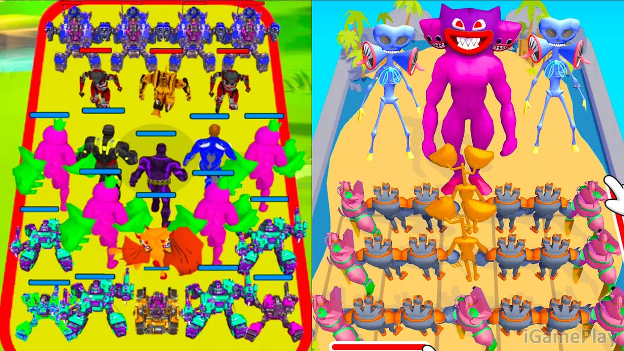 Merge Monster Rainbow Fight Vs Poppy Merge Master ⭐ Merge Simulator ...