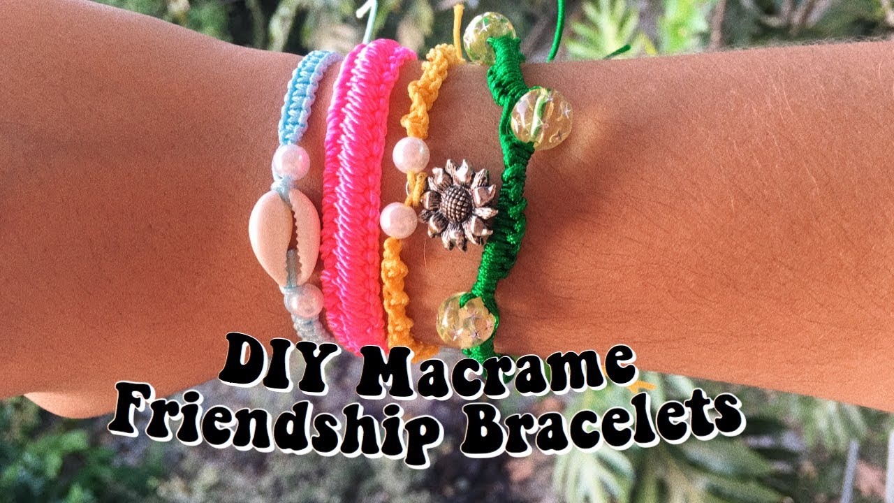 DIY MACRAME FRIENDSHIP BRACELETS - YouTube